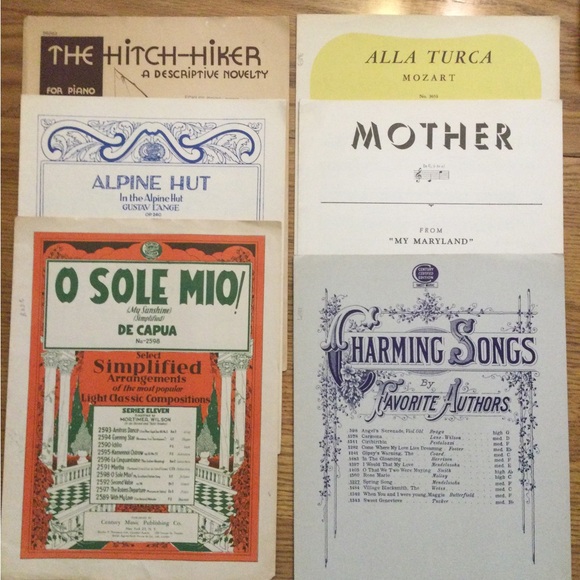 Other | Vintage Antique Sheet Music Collection | Poshmark